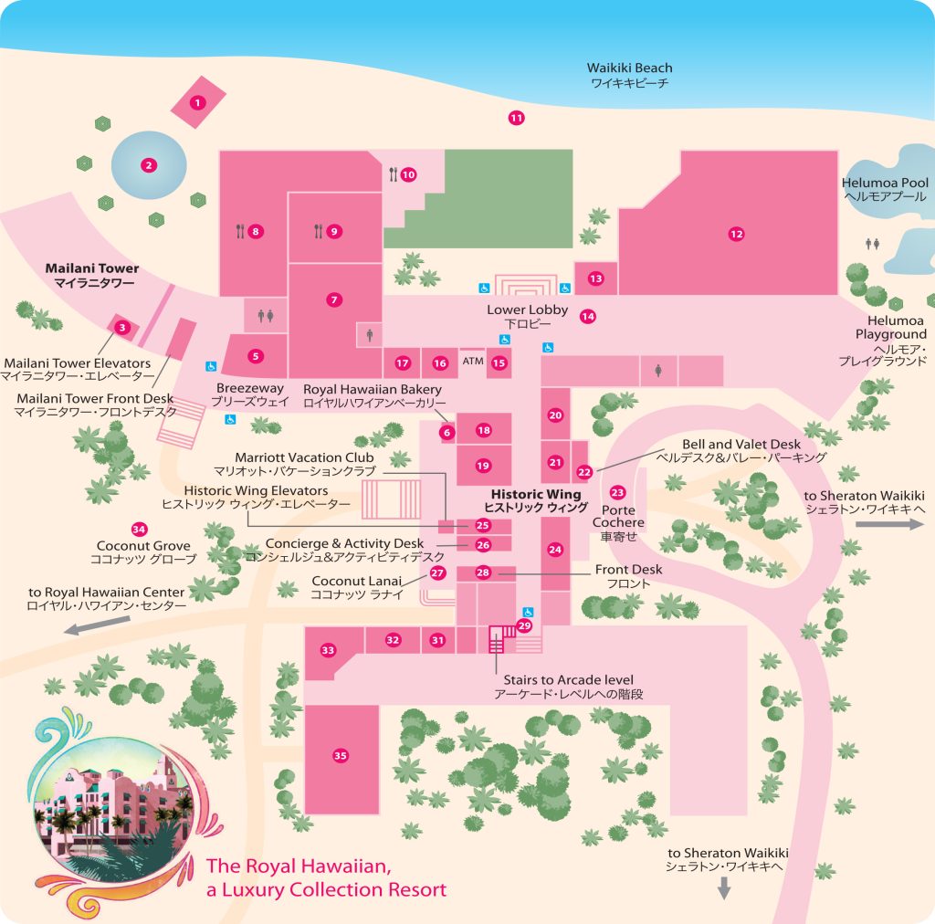 Royal Hawaiian Map | Collections of Waikīkī